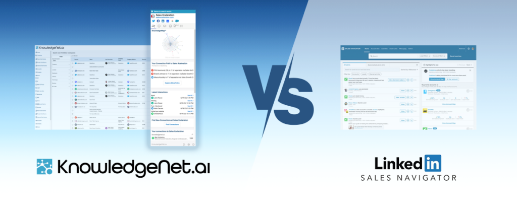 KnowledgeNet.ai vs LinkedIn Navigator - KnowledgeNet.ai